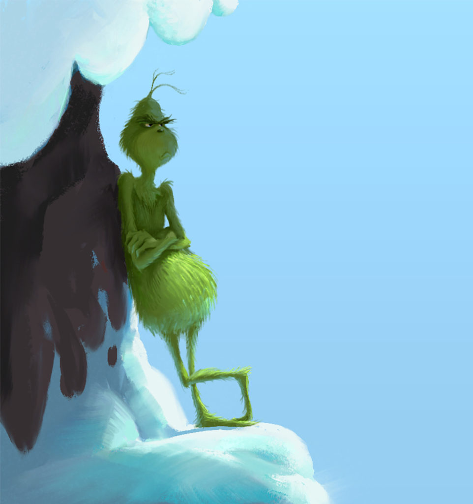 Artes de Yarrow Cheney para o filme The Grinch, da Illumination ...
