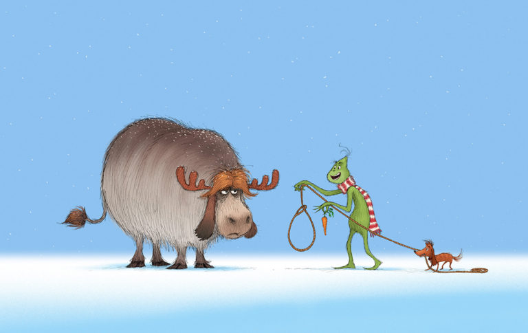 Artes de Yarrow Cheney para o filme The Grinch, da Illumination ...