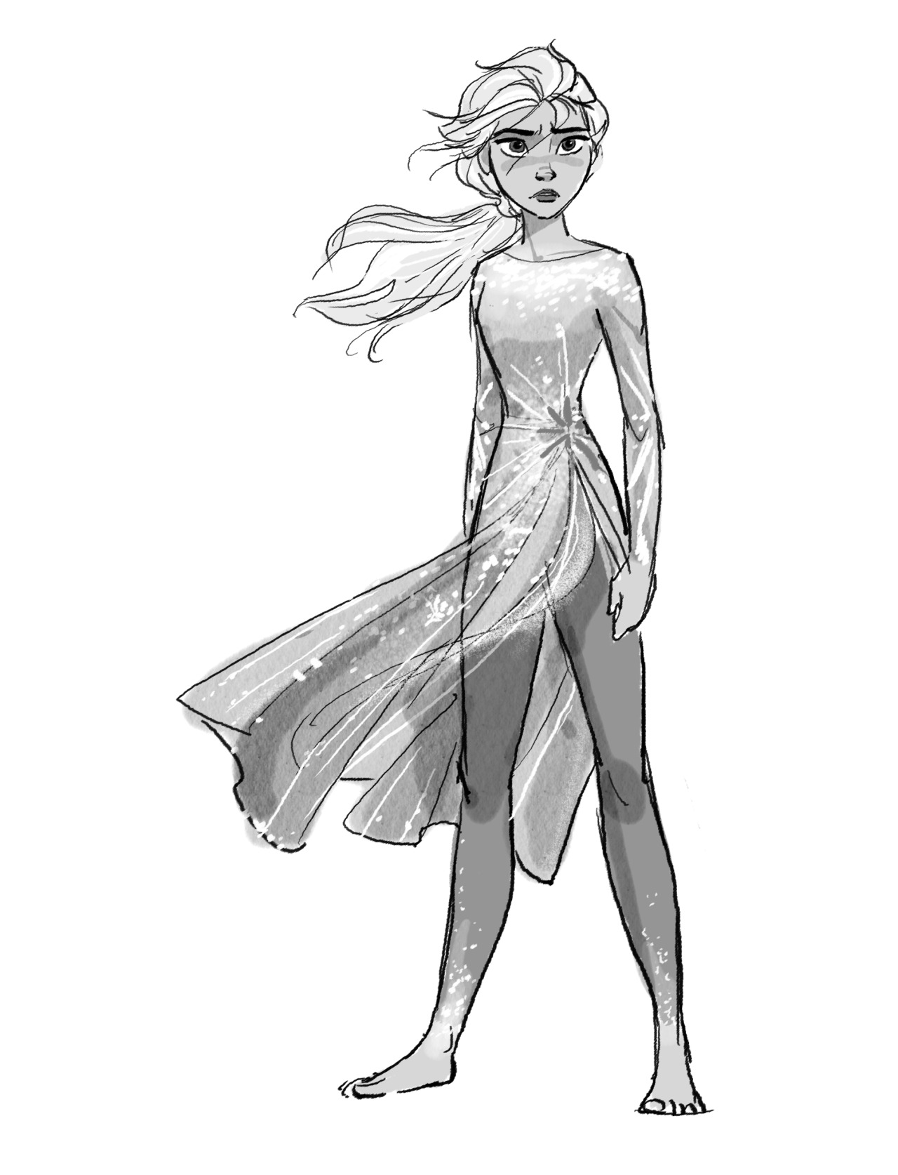 Character Designs de Jin Kim para o filme Frozen 2 - THECAB