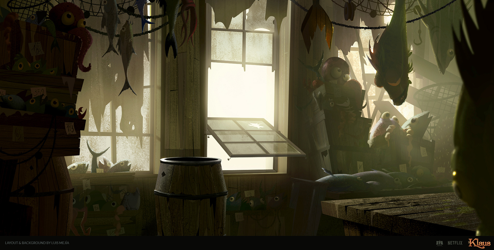 Layouts e Backgrounds do filme Klaus, por Luiz Mejía - THECAB | ARCAIVE