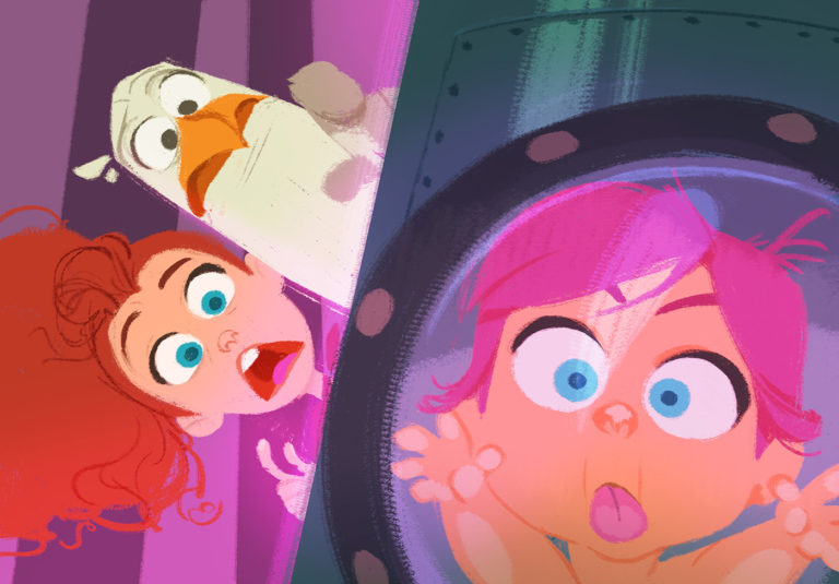 Artes de Amanda Jolly para o filme Storks, da Warner - THECAB | ARCAIVE