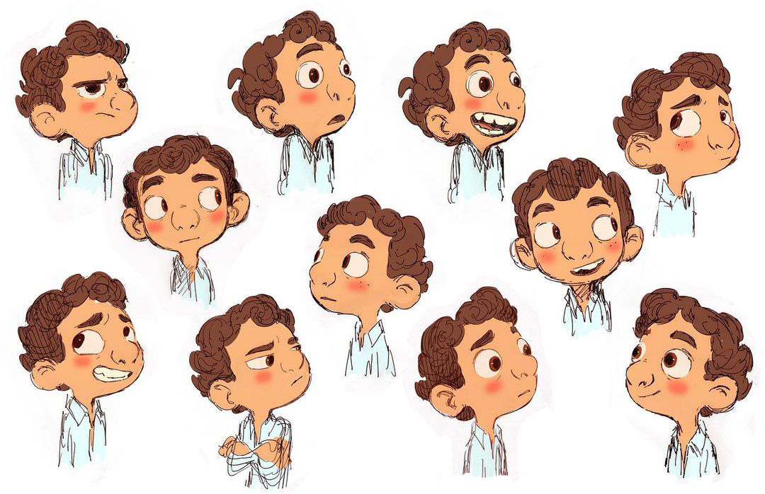 Character Designs do filme Luca, por Deanna Marsigliese - THECAB | ARCAIVE