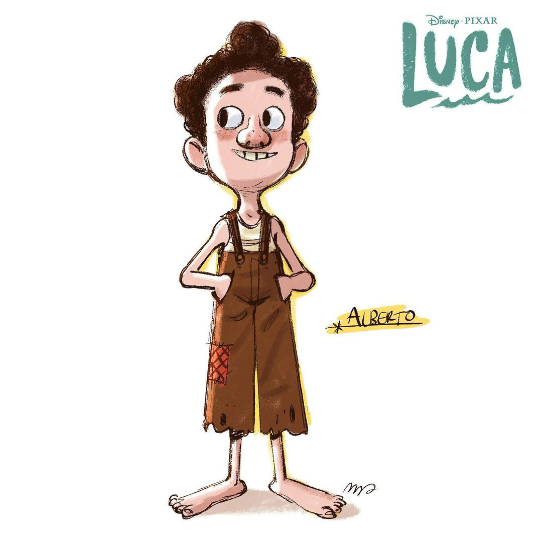 Artes de Sylvain Marc para o filme Luca, do Disney-Pixar - THECAB | ARCAIVE